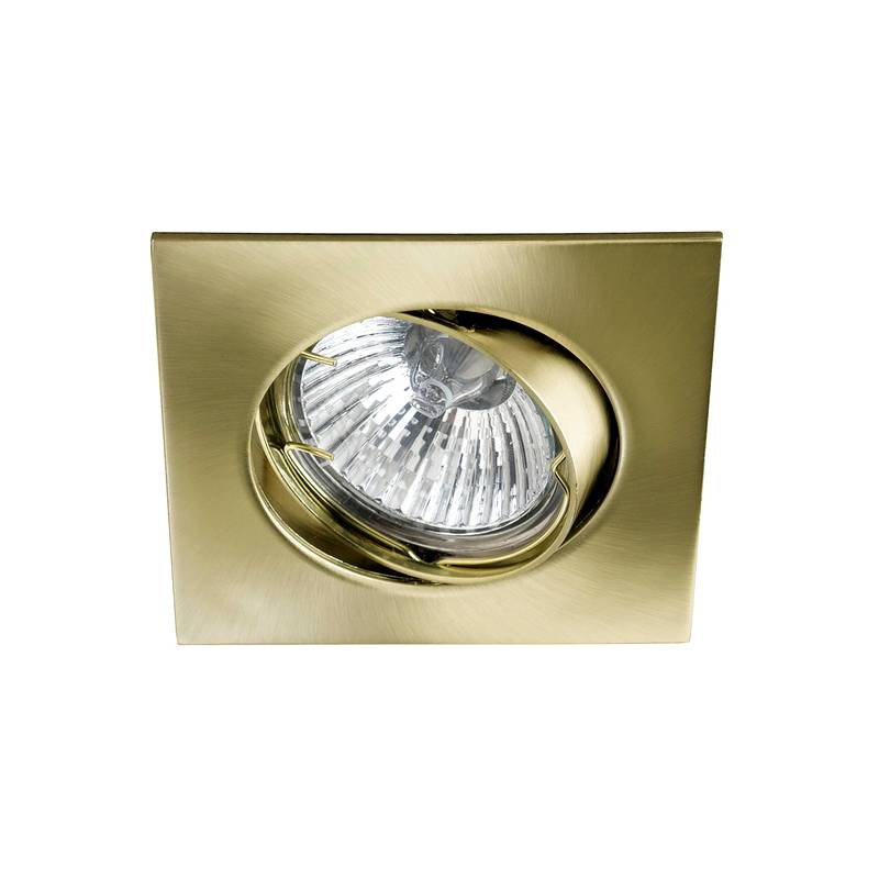 Foco empotrable 225 GU10 cuadrado bronce - Maslighting Foco empotrable 225 GU10 cuadrado bronce - Maslighting