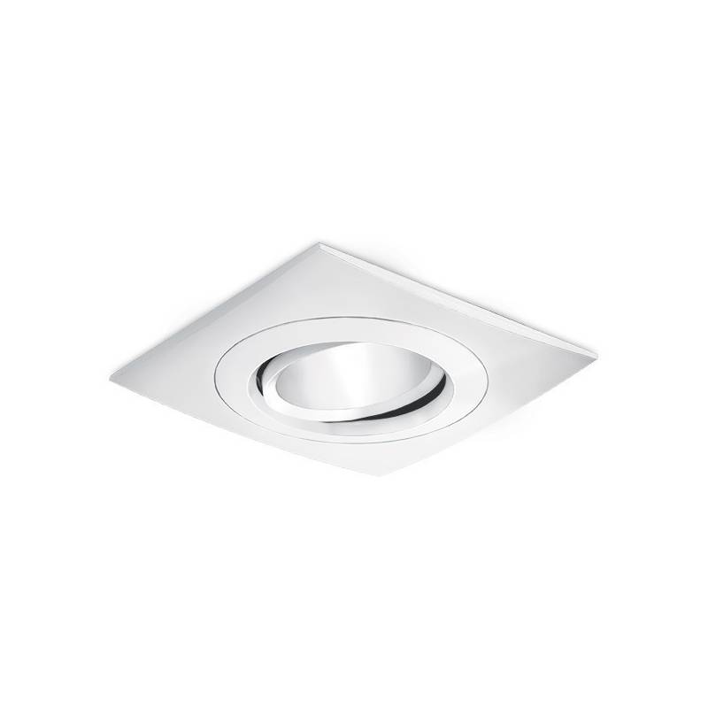 Foco empotrable Halka GU10 cuadrado blanco - Bpm Foco empotrable Halka GU10 cuadrado blanco - Bpm